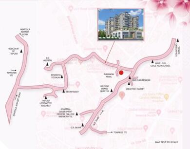 Roodraksh Pearl Map - Chandmari, Agartala Location Map