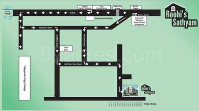 Roohi Constructions Roohis Sathyam Map - Karapakkam, OMR Location Map