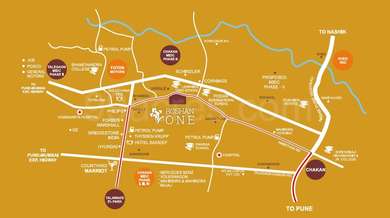 Roshan Group Roshan One Map - Chakan, Pune Location Map