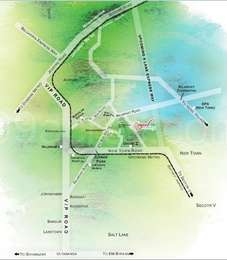 Royal Constructions Royal Residency Map - Rajarhat, Kolkata Location Map