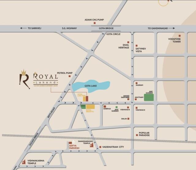 Royal Lakend Gota, Ahmedabad | Price List & Brochure, Floor Plan, Location Map & Reviews