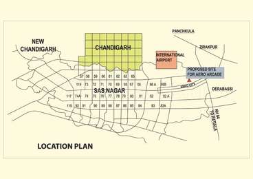 Royale Estate Group and HLP Group Aero Arcade Map - Aerocity, Mohali ...