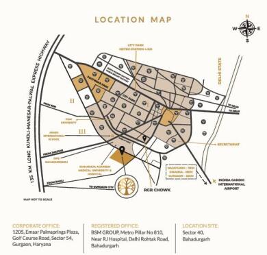 Royal Green Realty Royal green County Map - Sector-40 Bahadurgarh ...