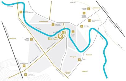 Royal Nisarg Ventures Royal Morya Skydale Map - Thergaon, Pimpri ...