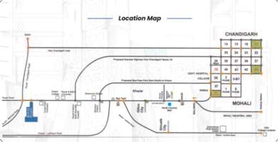 Royal Plaza Map - Kurali, Mohali Location Map