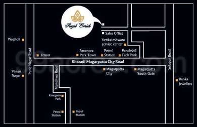 Royal Properties India Builders Royal Enrich Map - Magarpatta, Pune ...