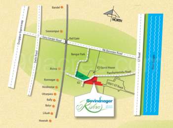 Govindnagar Rishra Map - Rishra, Hooghly Location Map
