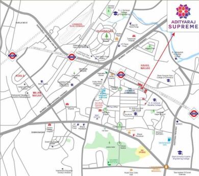 Adityaraj Group Adityaraj Passcode Karvaan Map - Chembur East, Mumbai ...