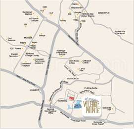 RR Builders Hyderabad RR Village Pointe Map - Manikonda, Hyderabad ...