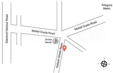 RR Developers RRD Mitron Map - Tollygunge, Kolkata Location Map