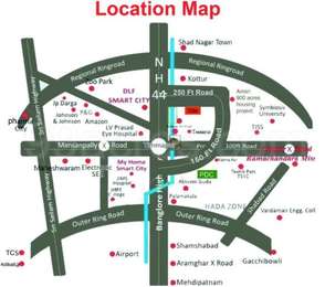 RS Infra Developers RS Nandi Avenue Map - Shamshabad, Hyderabad ...