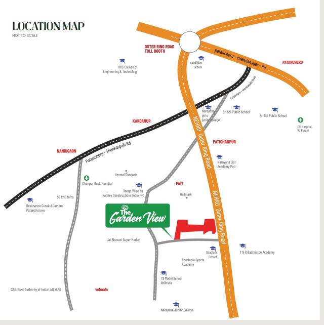 RSR The Garden View Kollur, Hyderabad | Price List & Brochure, Floor ...