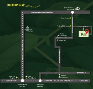 Ruby Builders Ruby Rhea Gardens Map - Madambakkam, Chennai South ...