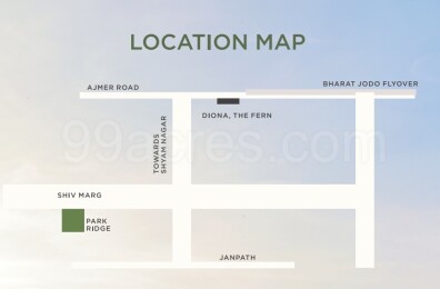 Ruby Group Ruby Park Ridge Map - Shyam Nagar, Jaipur Location Map