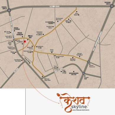 Rudra Developers Rudra Keshav Skyline Map - Chandkheda, Ahmedabad ...