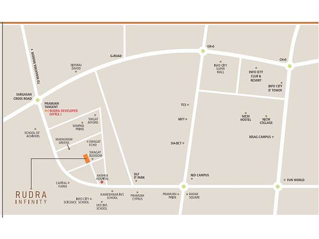 Rudra Infinity Sargasan, Gandhinagar | Price List & Brochure, Floor ...