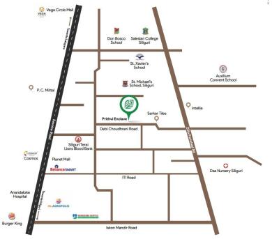Rudra Developers Siliguri Rudra Prithvi Enclave Map - Bhaktinagar ...