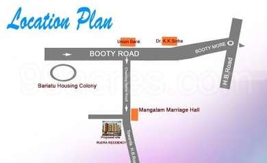 Rudra Homes 'n' Projects Rudra Residency Map - Bariatu, Ranchi Location Map