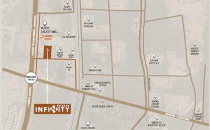 Rudraksh Developers Vadodara Rudraksh Shivaay Infinity Map - Ankhol, Vadodara Location Map