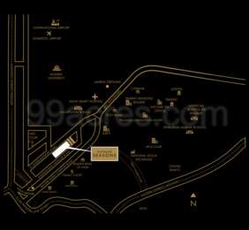 Rustomjee Builders Rustomjee Seasons Map - Bandra East, Mumbai Location Map