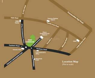 Ramky Wavoo Developers RWD Corniche Map - Egmore, Chennai Location Map