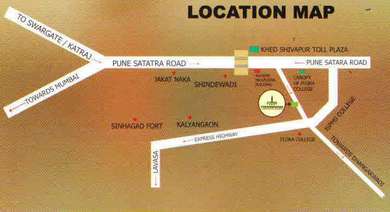 S G Properties And Developers S G Toran sparsh Map - Pune Satara Road ...
