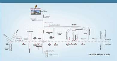 SV Constructions SV Brindavanam Map - Panathur, Bangalore Location Map
