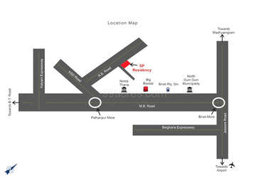 Prabha Realty Aspira Residency Map - Birati, Kolkata Location Map