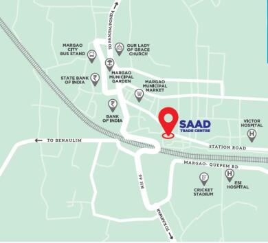 Saad Infrastructure Saad Trade Centre Map - Salcete, Margao Location Map