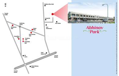 Saakar Group Nasik Abhinav Park Map - Pathardi, Nasik Location Map