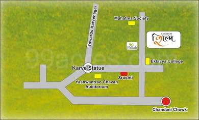 Saarrthi Group Saarrthi Shilp Map - Kothrud, Pune Location Map