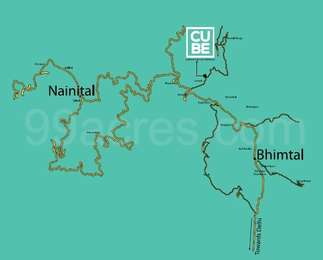 Saatviki Group Saatviki Cube Map - Bhowali, Nainital Location Map