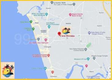 Sabh Infrastructure Sabh Casa Oceana Map - Calangute, Goa Location Map
