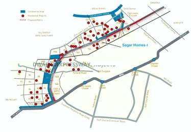 Sagar Infratechno Sagar Homes 4 Map - Sector 105, Gurgaon Location Map