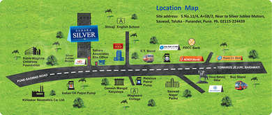 Sahara Associates Sahara Silver Map - Saswad, Pune Location Map