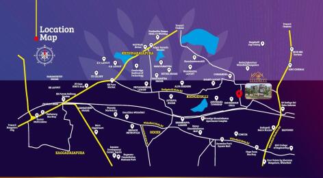 Sahasra Builders Sahasra Serenity Map - Kumbena Agrahara, KR Puram ...