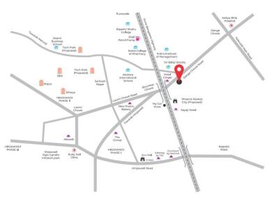 Vasant Realty Infinia Map - Wakad, Pune Location Map