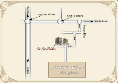 Sai Raj Homes Sri Sai Enclave Map - Patia, Bhubaneswar Location Map