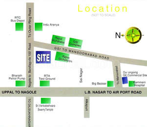 Sai Ram Constructions Sai Ram Map - Nagole, Hyderabad Location Map