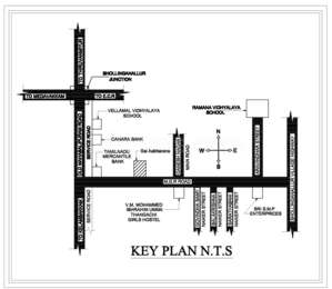 Sai Shrine Housing Sai Aabharana Map - Sholinganallur, Chennai Location Map
