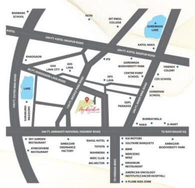 Sai Shrushti Real Estate Ayodhya Dham Nagari Map - Dabha, Nagpur ...