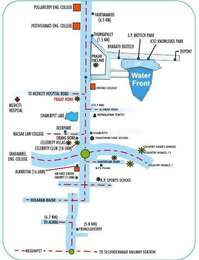 Prajay Builders Prajay Water Front Map - Turkapally, Hyderabad Location Map