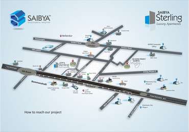 Saibya Structures Saibya Sterling Map - HSR Layout, Bangalore Location Map