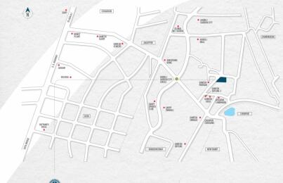 Saket Corporation Sudarshan Saket Map - Chainpur, Ranip Location Map