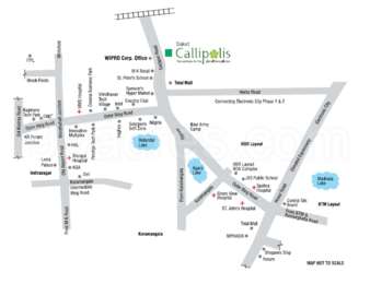 Saket Group Saket Callipolis Map - Kasavanhalli, Bangalore East ...