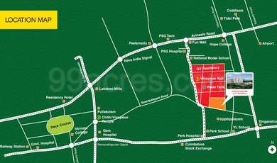 Sakthi Elegant Towers Sakthi Towers Map - GV Residency, Coimbatore ...