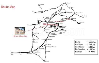 Shikhar Group Shikhar Sunny Lake Map - Bhimtal, Nainital Location Map