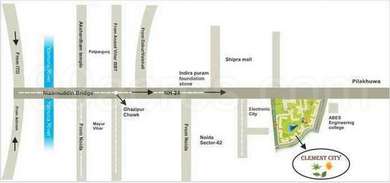 Samindia Promoters Sam Clement City Map - Crossing Republik, Ghaziabad ...