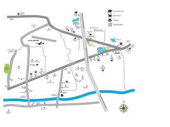 Samrat Spaces Green Republic Map - Wagholi, Pune Location Map