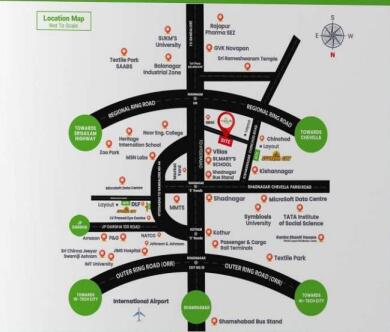 Samruddhi Developers Samruddhi Kalpavrusksha Farm Plots Map - Shadnagar ...